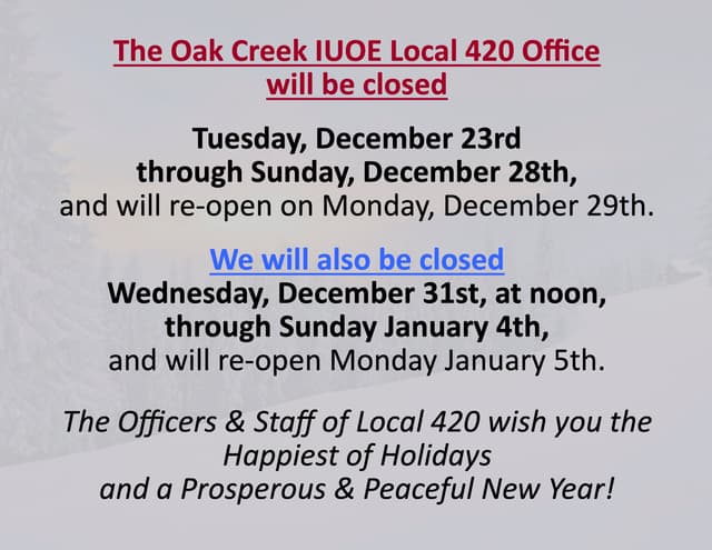 IUOE 420 | local news & updates